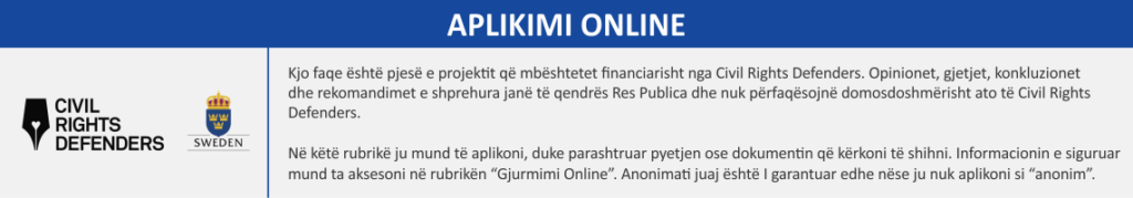 Formular Kerkese - Publeaks.al Platforma per te drejten e Informimit